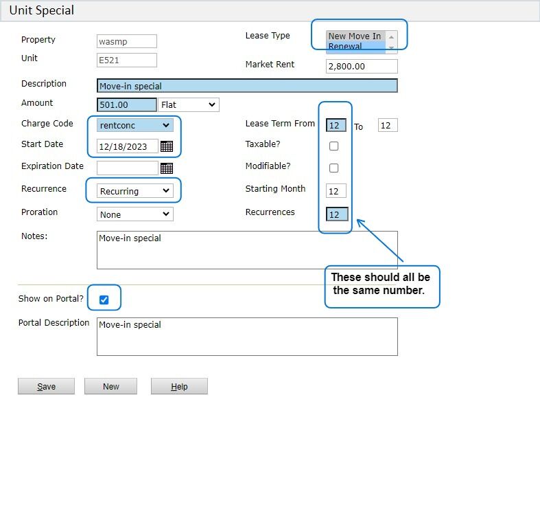 Adding a Unit Special in Yardi and Syncing to Other Systems – Thrive ...