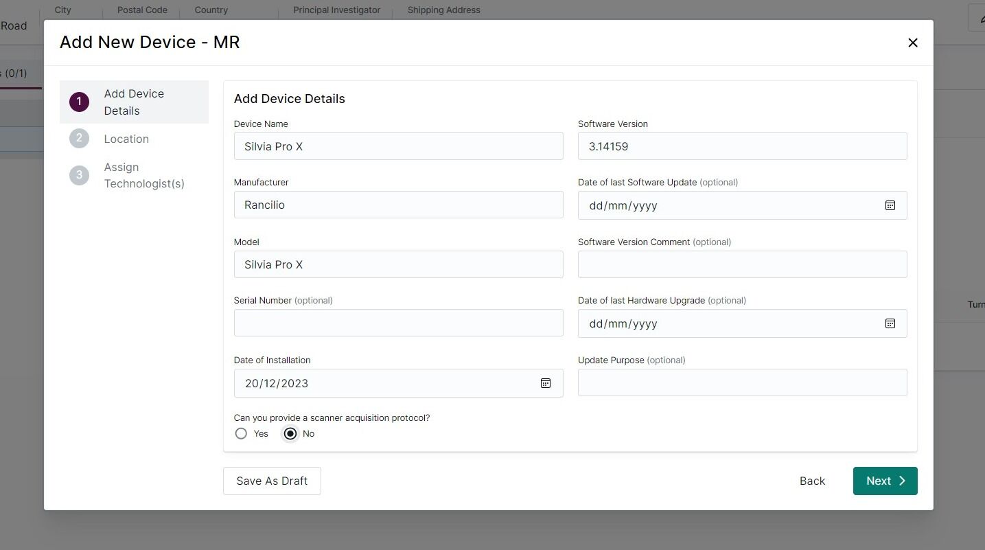Uploading Test Data