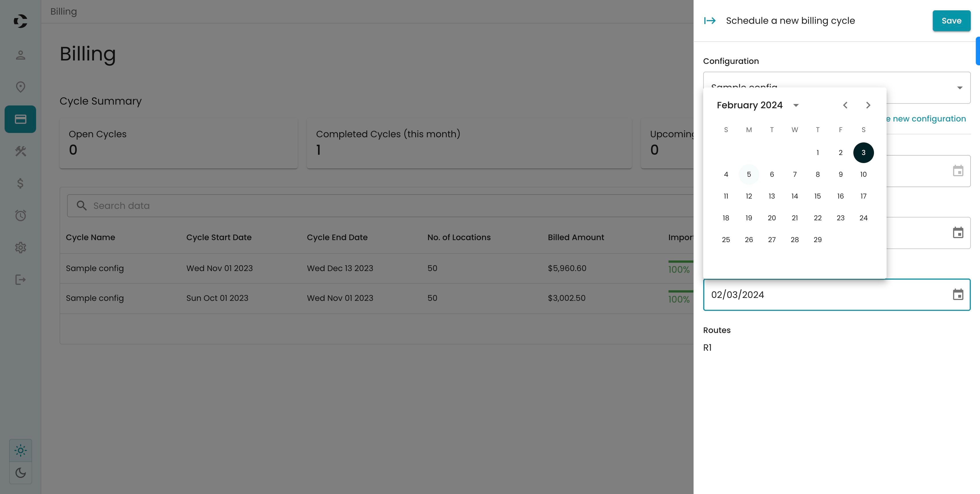 How to Schedule a Billing Cycle and Export Data - Current Knowledge Base