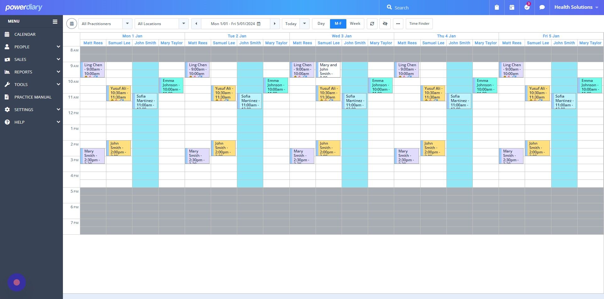 Managing Couples Appointments - Power Diary