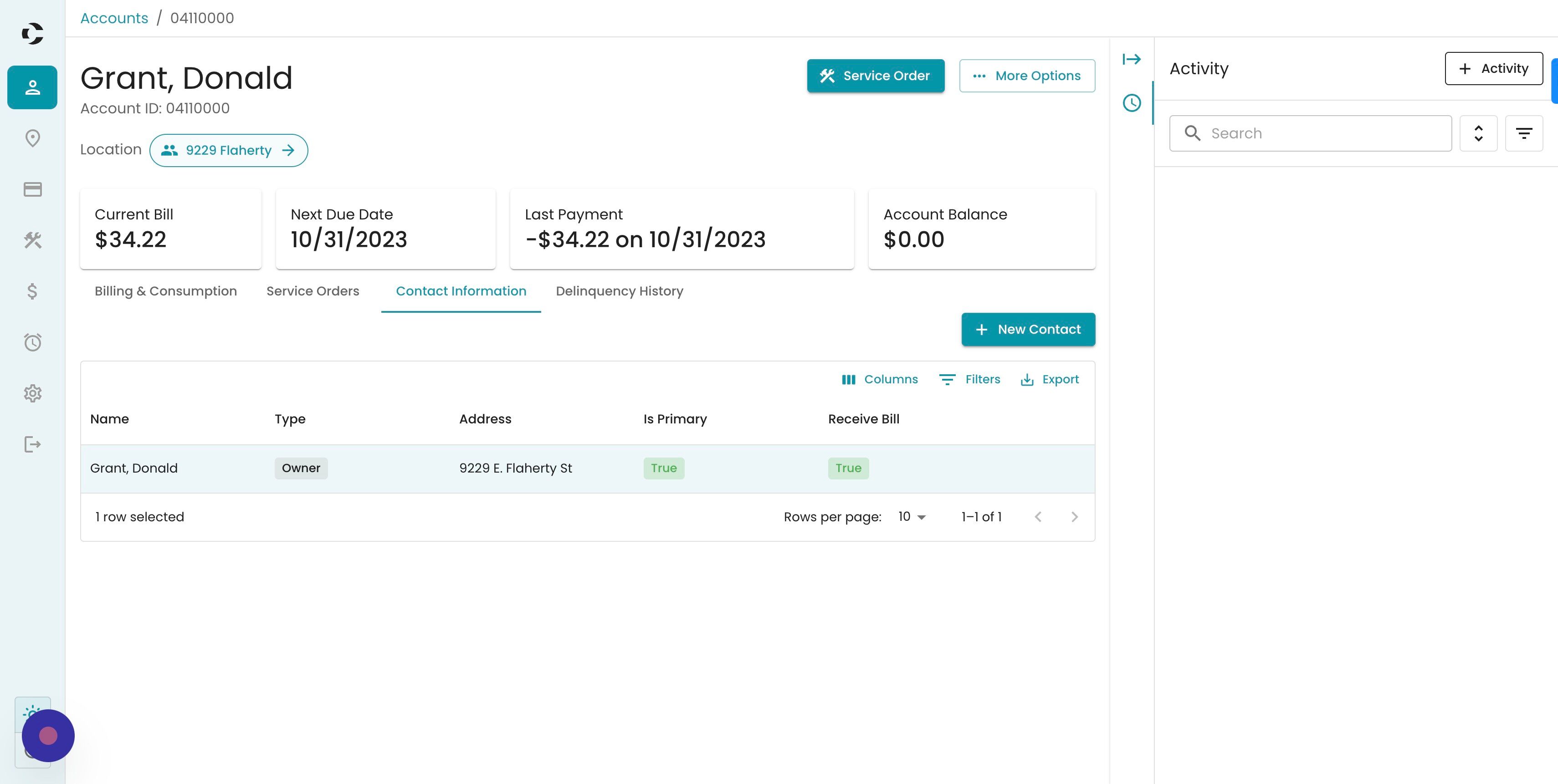 Accessing Meter Information on a Location - Current Knowledge Base
