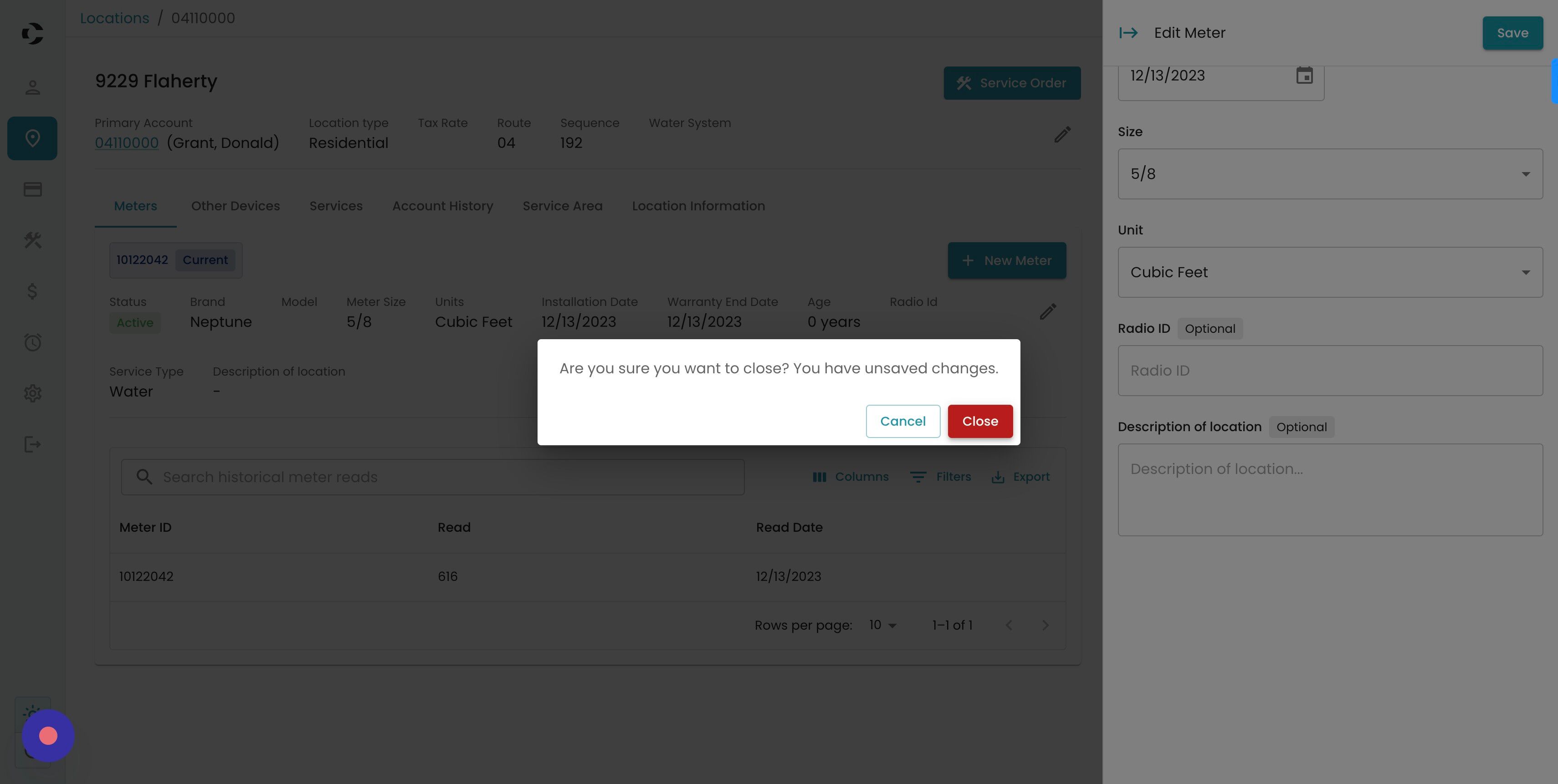 Accessing Meter Information on a Location - Current Knowledge Base