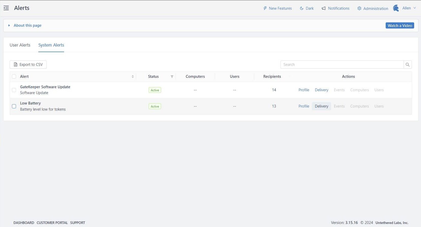 How to modify alerts and recipients in GateKeeper Enterprise. – GateKeeper