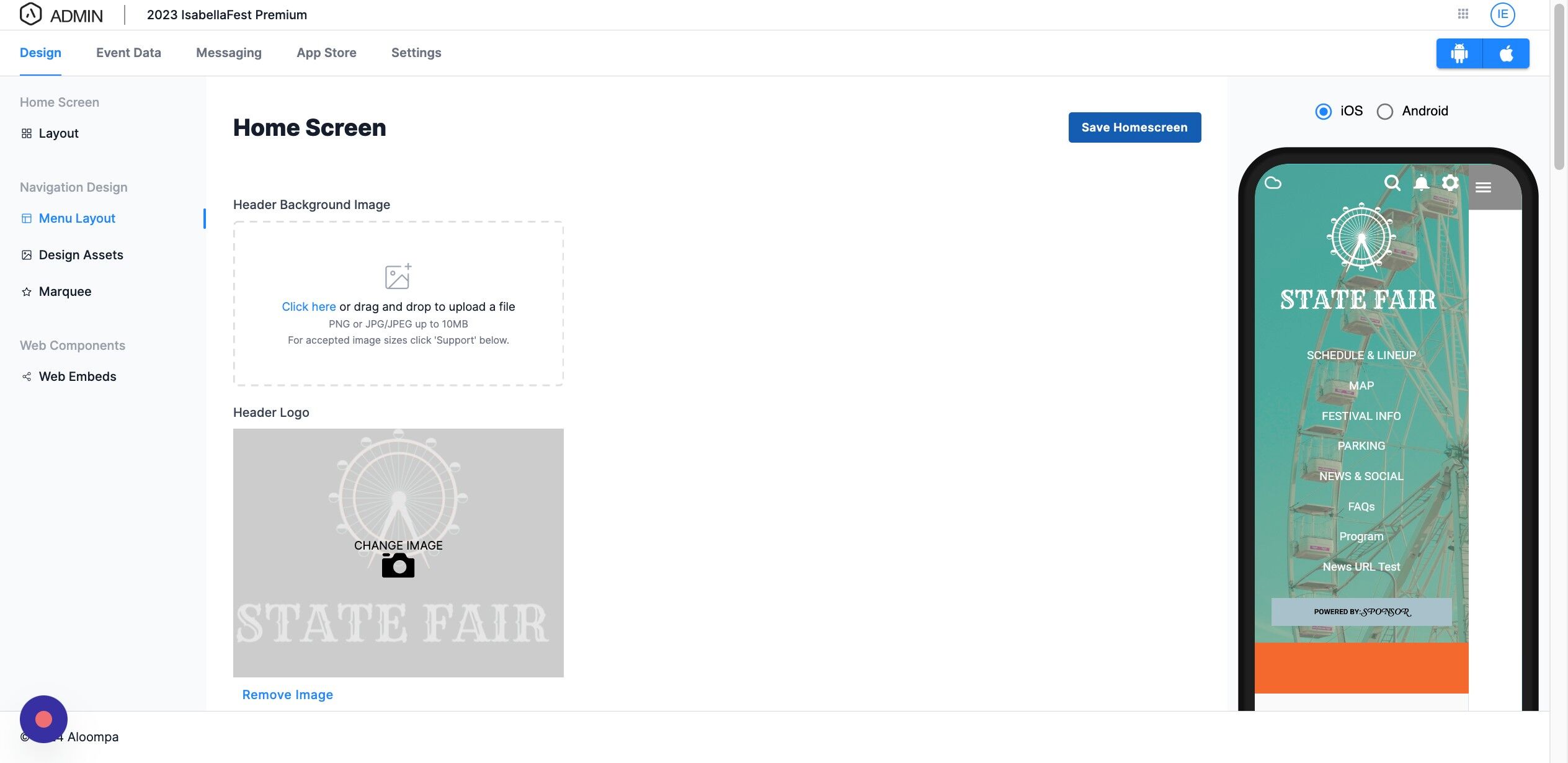 How to Edit a Menu Layout - Aloompa Knowledge Base