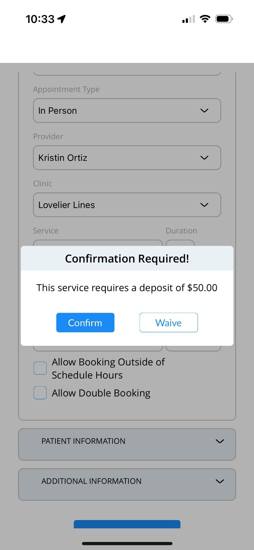 Book an Appointment with the AR Provider App