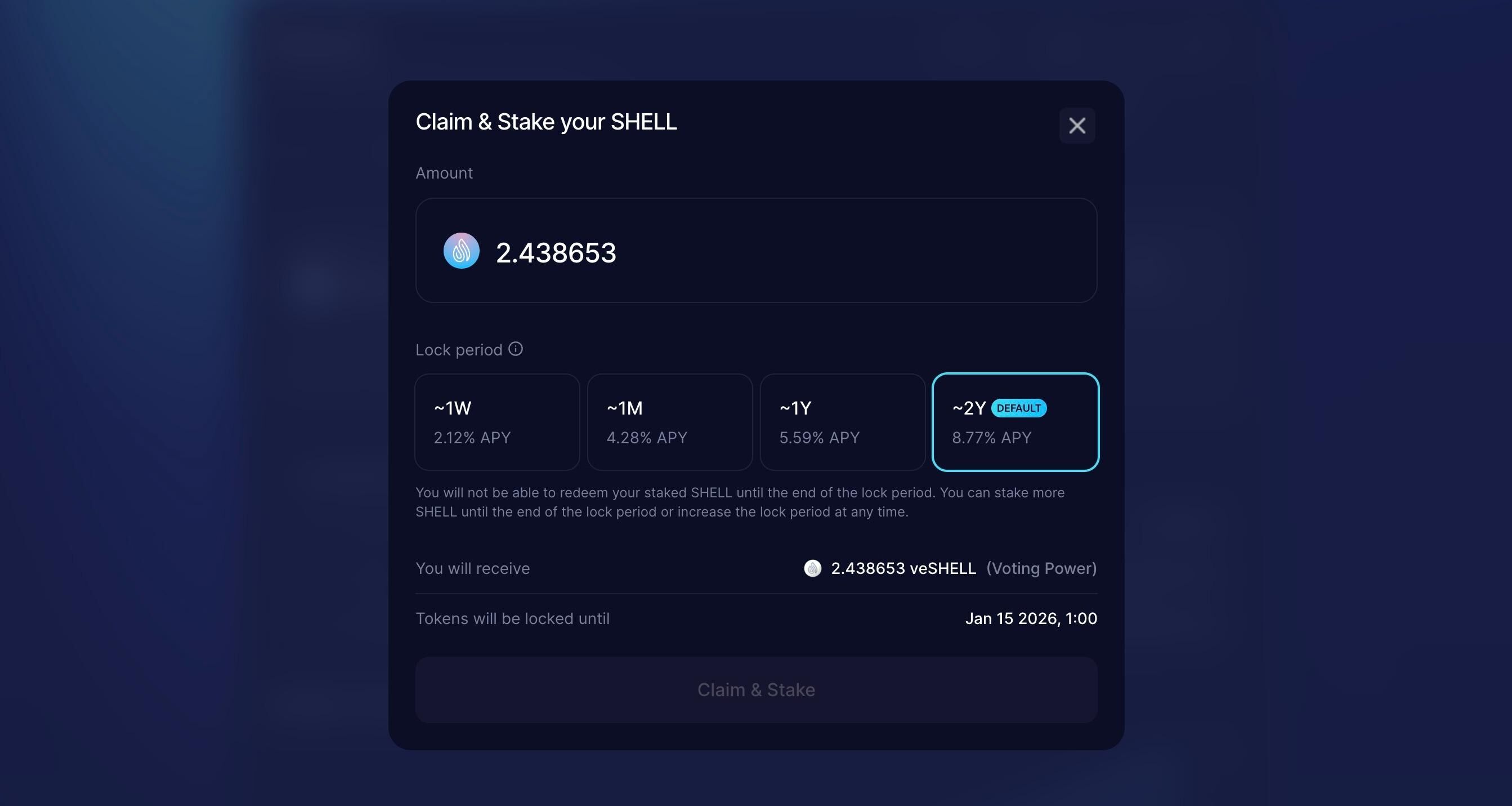 How To Stake SHELL