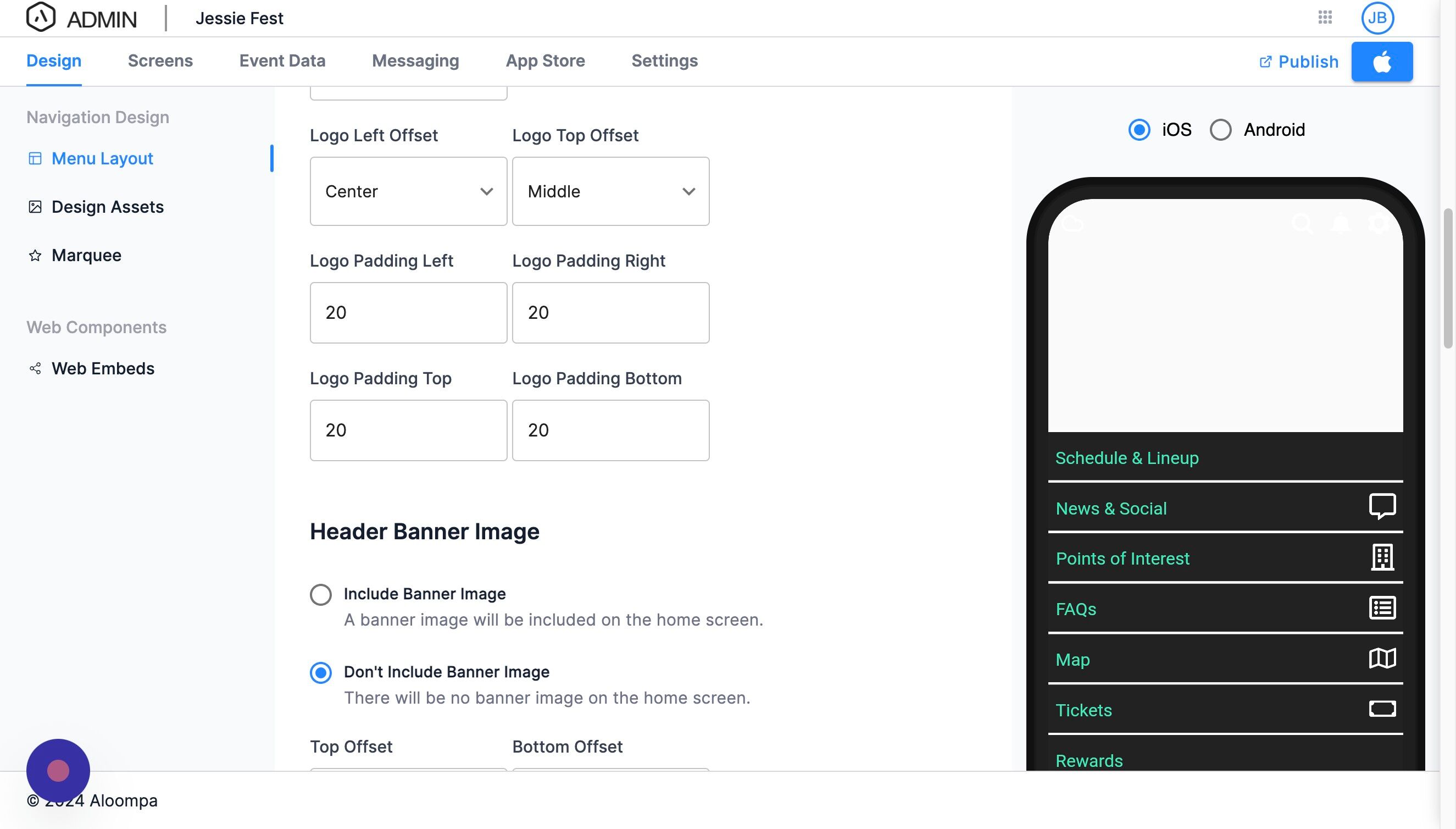 Updating Your Banner Image on Your Homescreen - Aloompa Knowledge Base