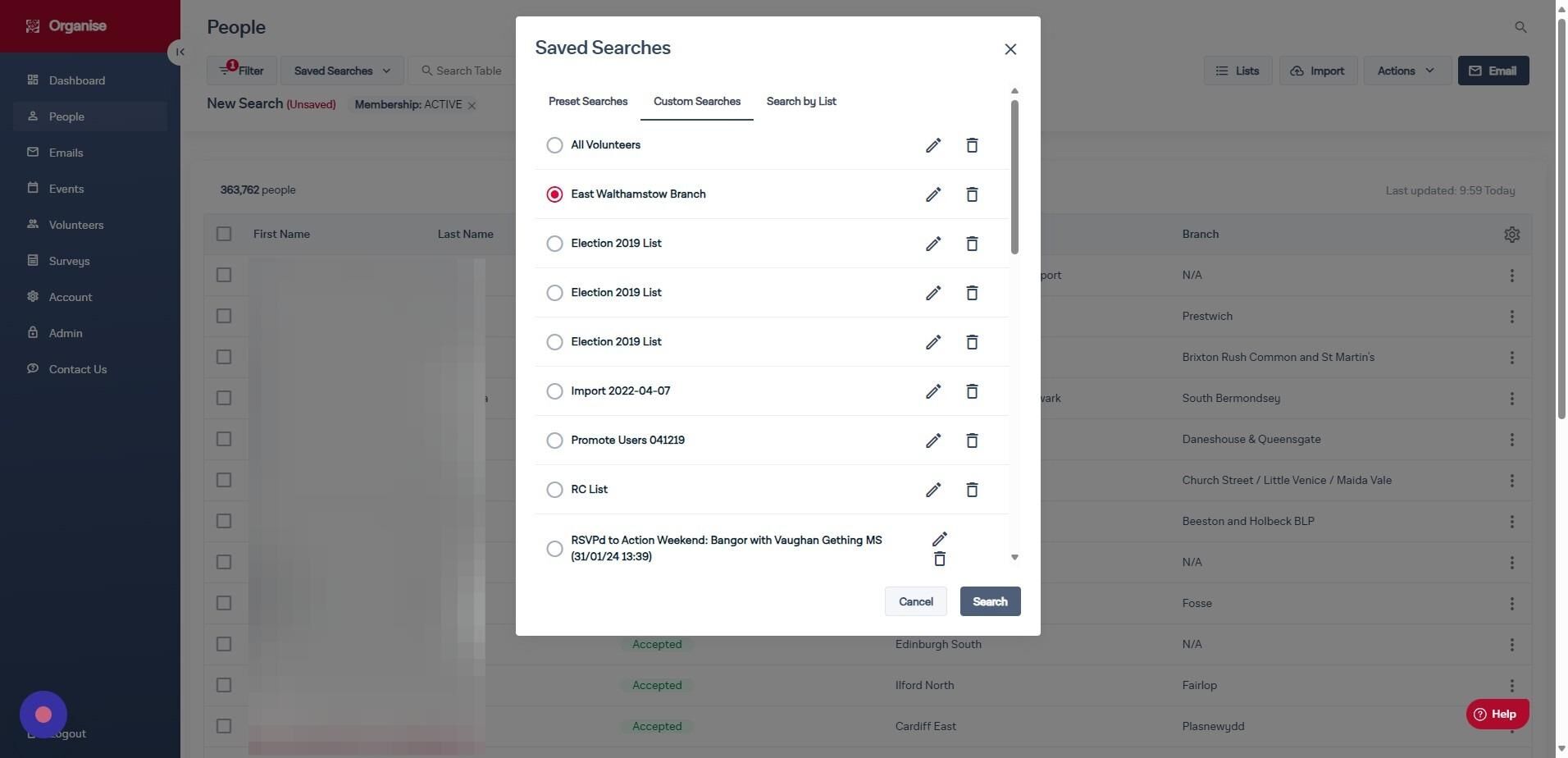 How to Create a Saved Search : Labour Tech Support