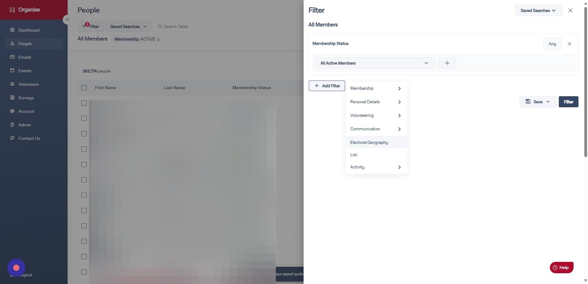 How to Create a Saved Search : Labour Tech Support