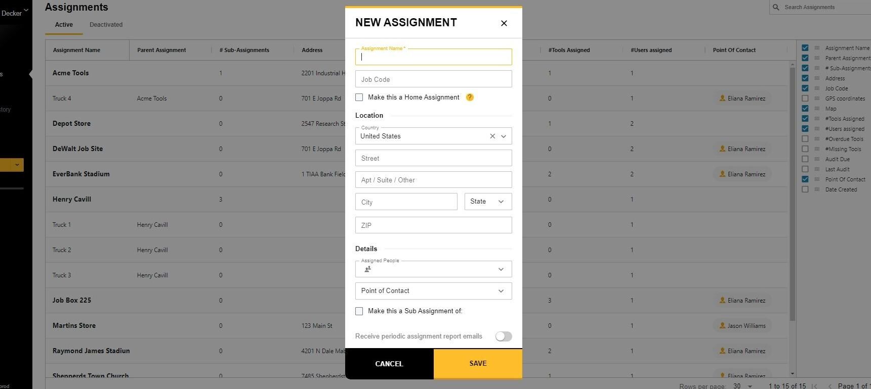 6.4 Adding Home Assignments – DEWALT