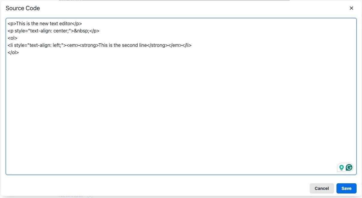 How Do I Use the New Text Editor for Readings?