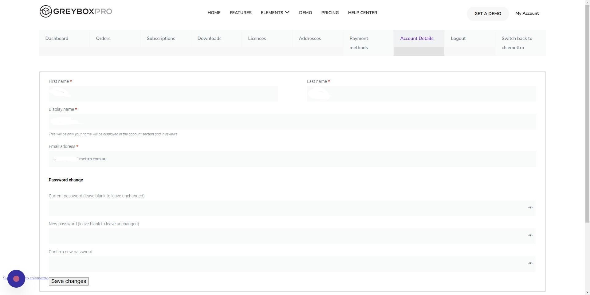 Updating your email address - GreyboxPro