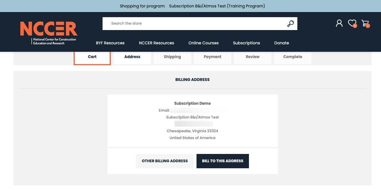 How to Purchase Subscriptions from the NCCER Store