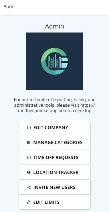 Admin Functionality | Mobile App | Sprocket