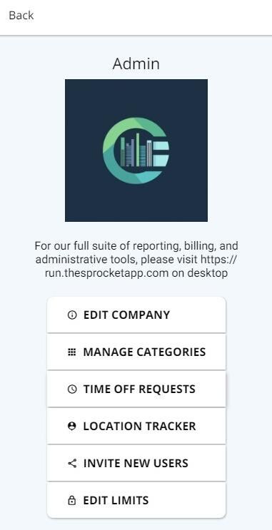 Admin Functionality | Mobile App | Sprocket