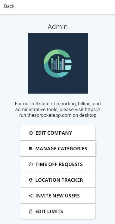 Admin Functionality | Mobile App | Sprocket