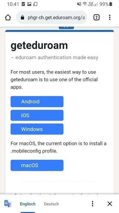 Laden Sie nun die App im Appstore herunter. Dies kann einige Sekunden ...