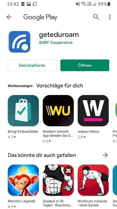4. App öffnen