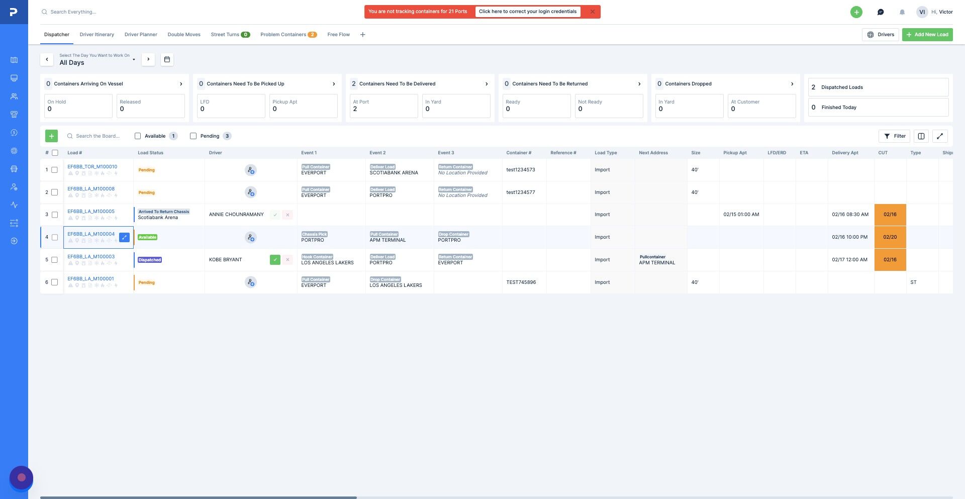 How to manually change a load status