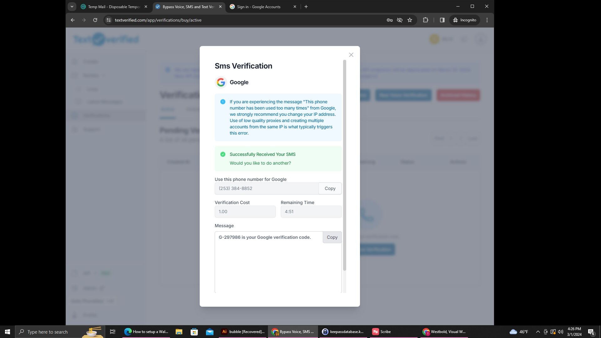 How to setup a Google account without a phone number | Textverified Blog