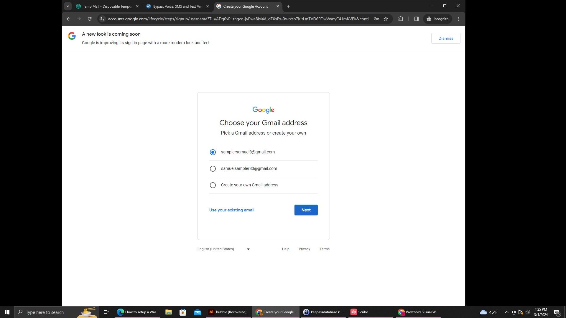 How to setup a Google account without a phone number | Textverified Blog