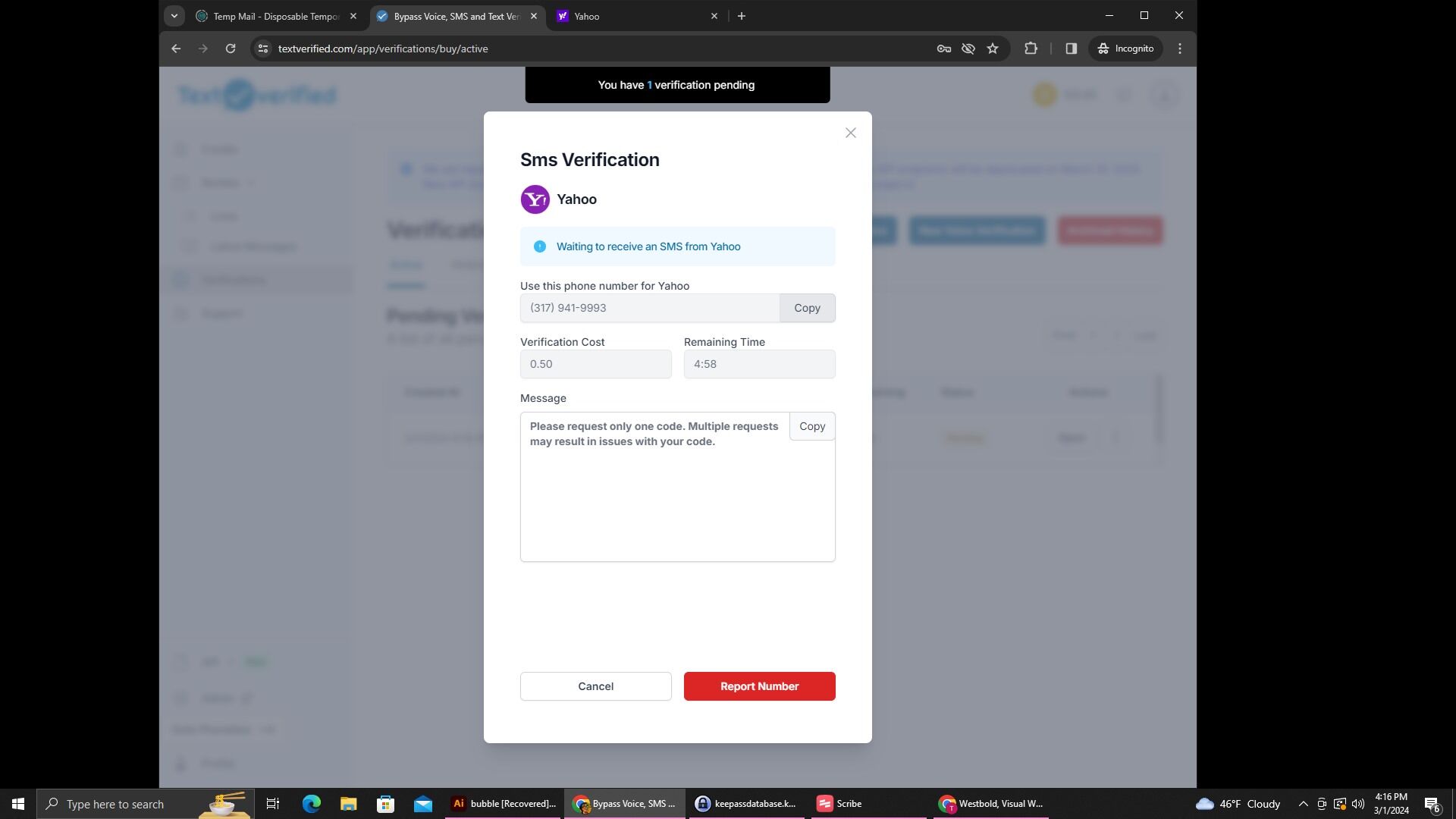 How to setup a Yahoo account without a phone number | Textverified Blog