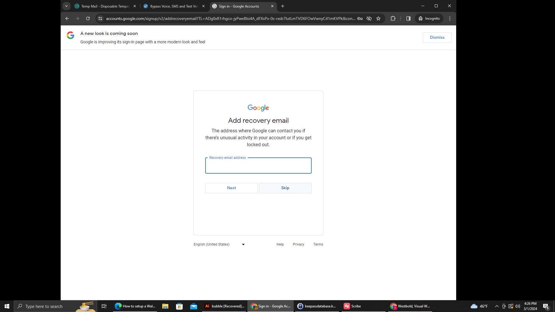 How to setup a Google account without a phone number | Textverified Blog