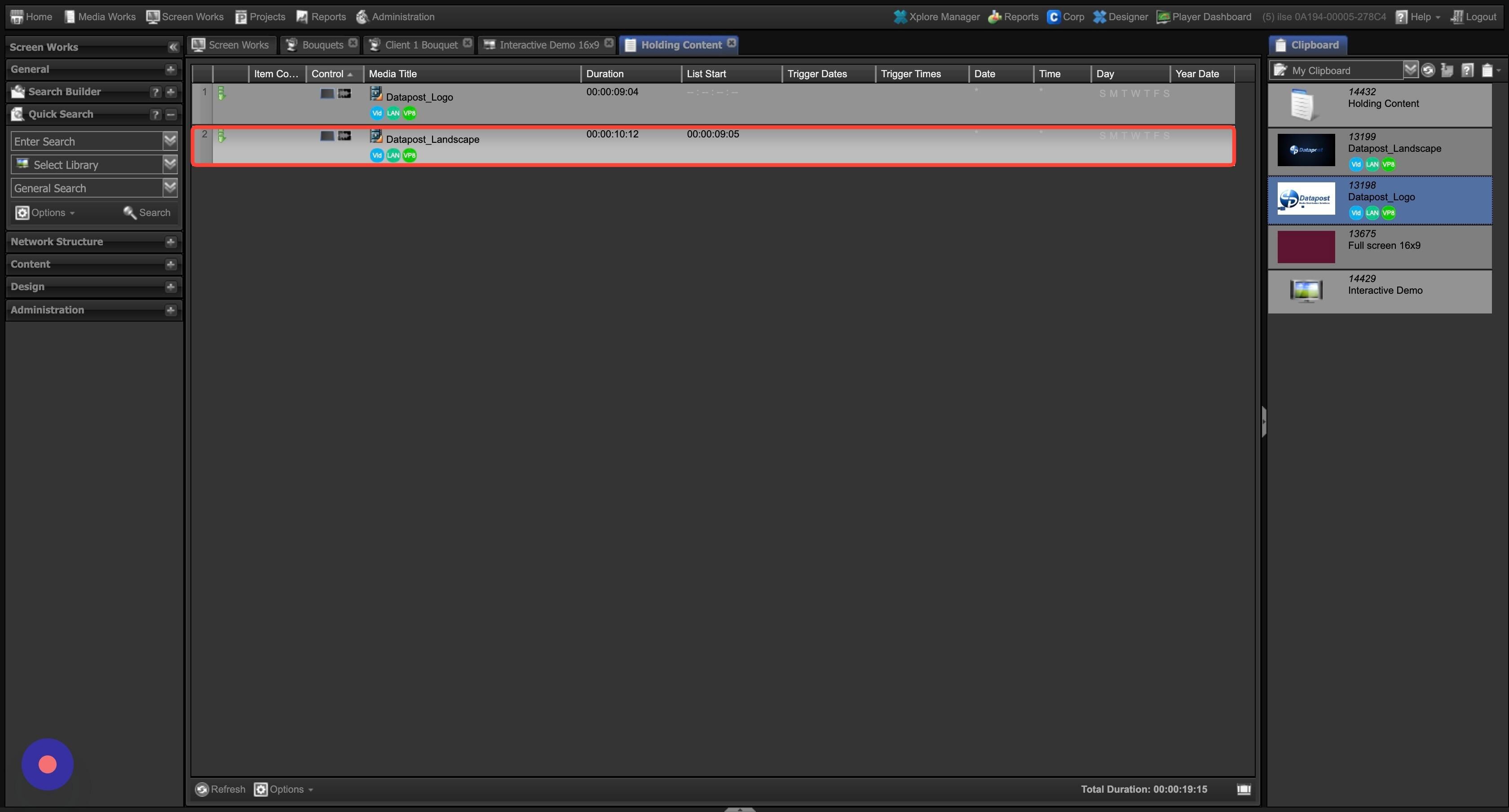 Interactive Project Set-up | Datapost Help