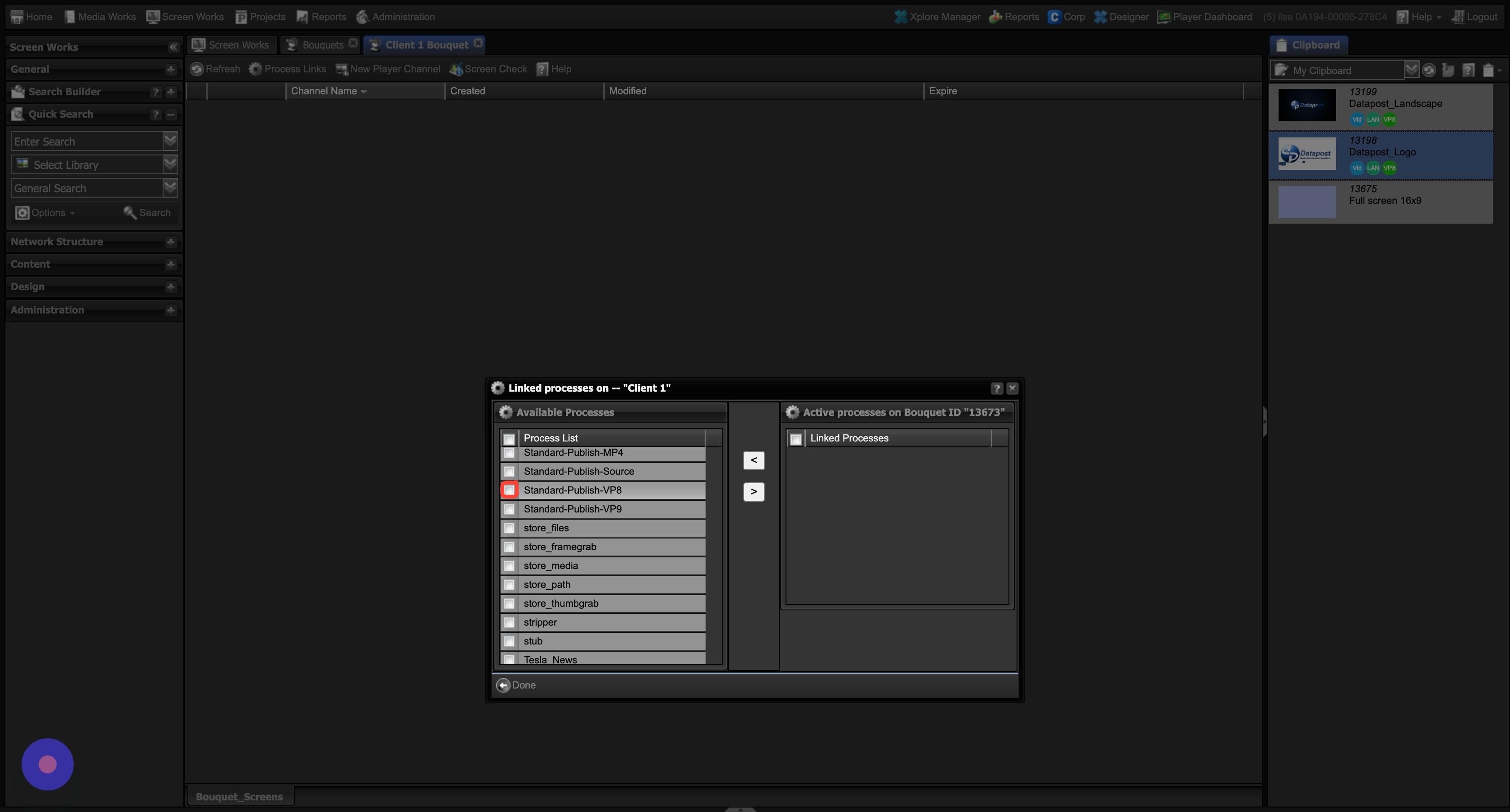 Interactive Project Set-up | Datapost Help