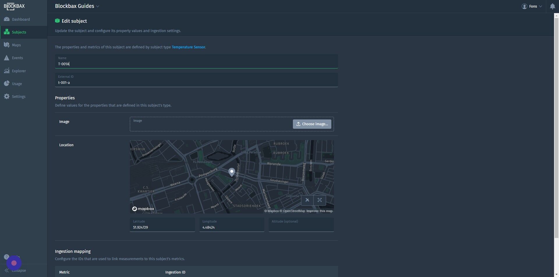 Adding an image to a dashboard | Blockbax