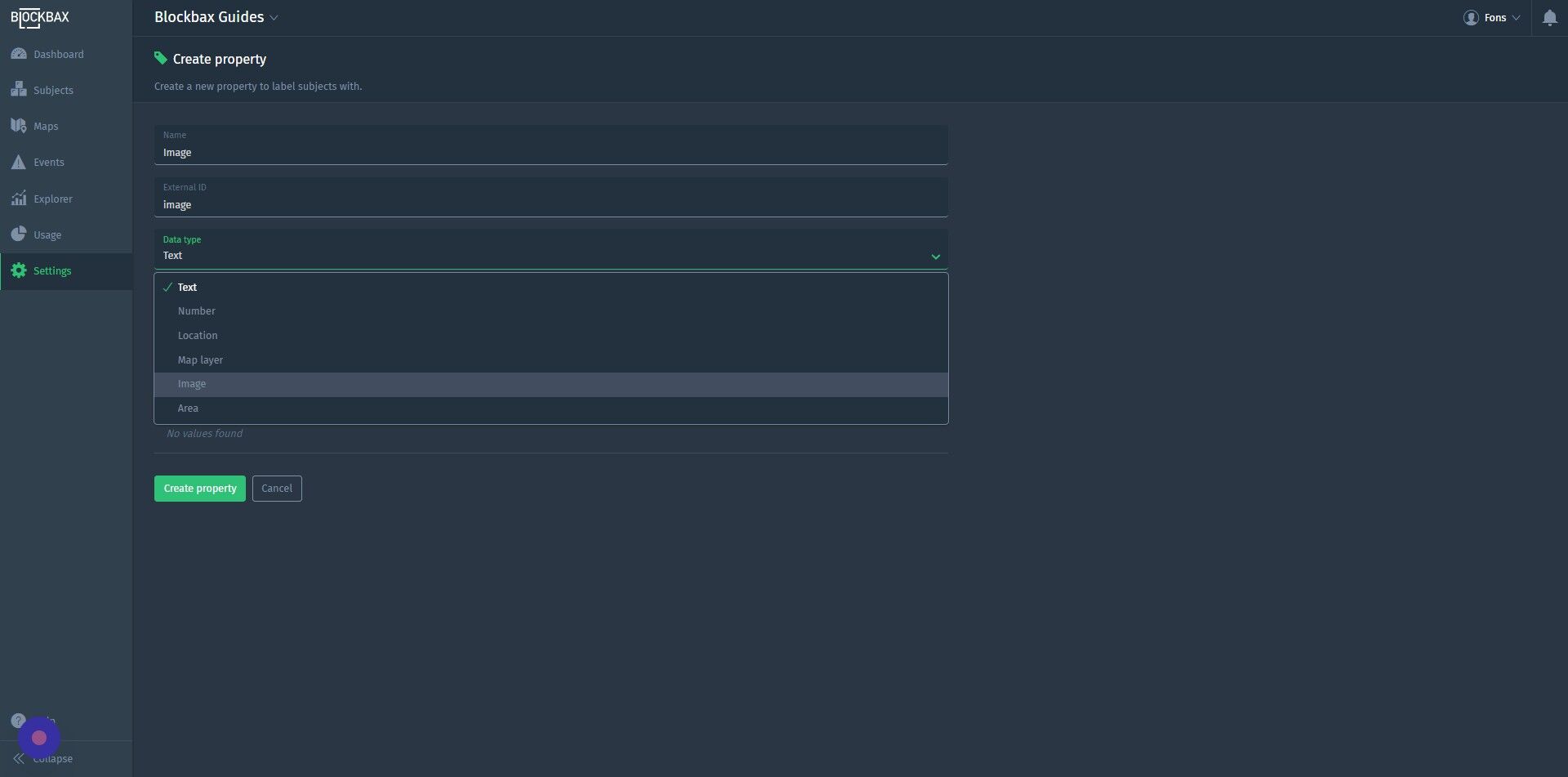 Adding an image to a dashboard | Blockbax