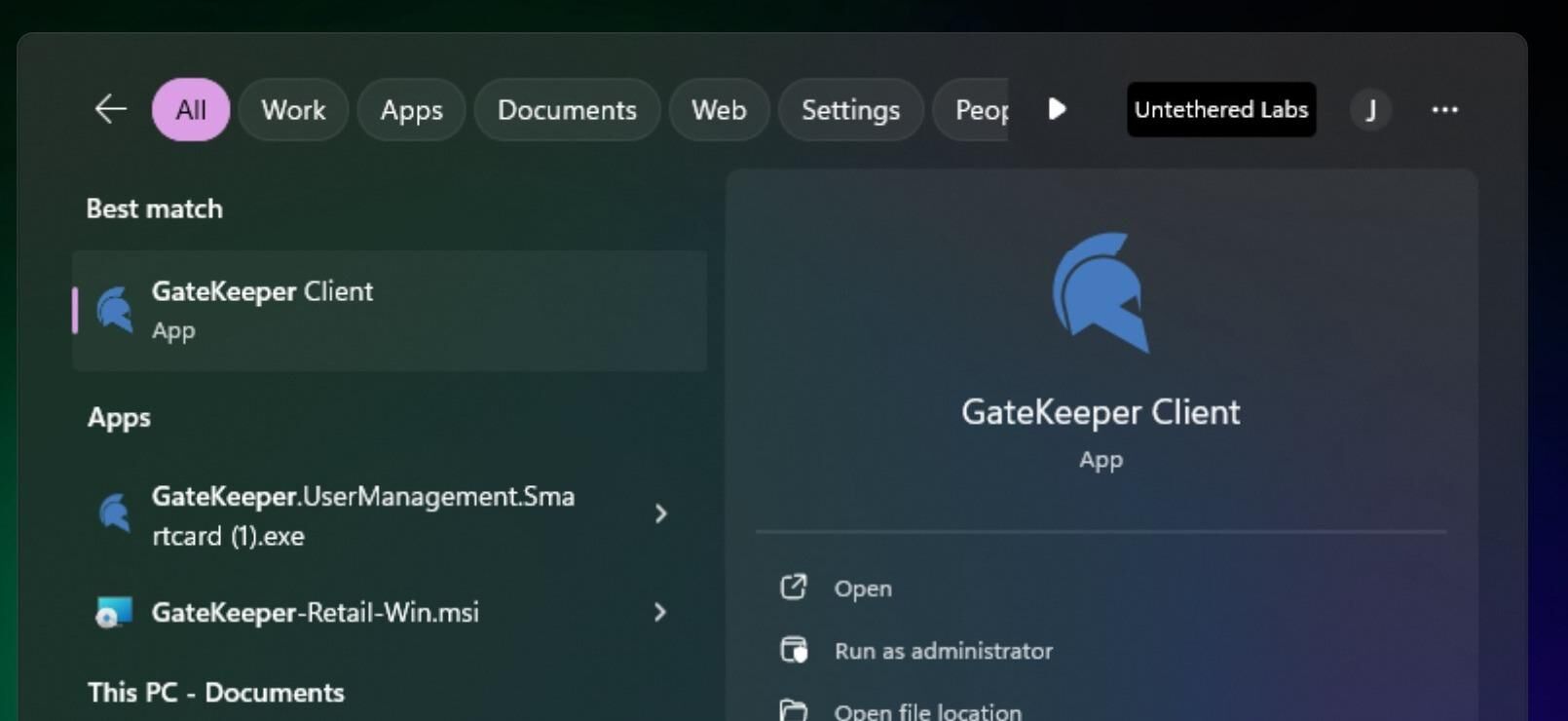 How to find the GateKeeper Hub URL through the GateKeeper Client app – GateKeeper