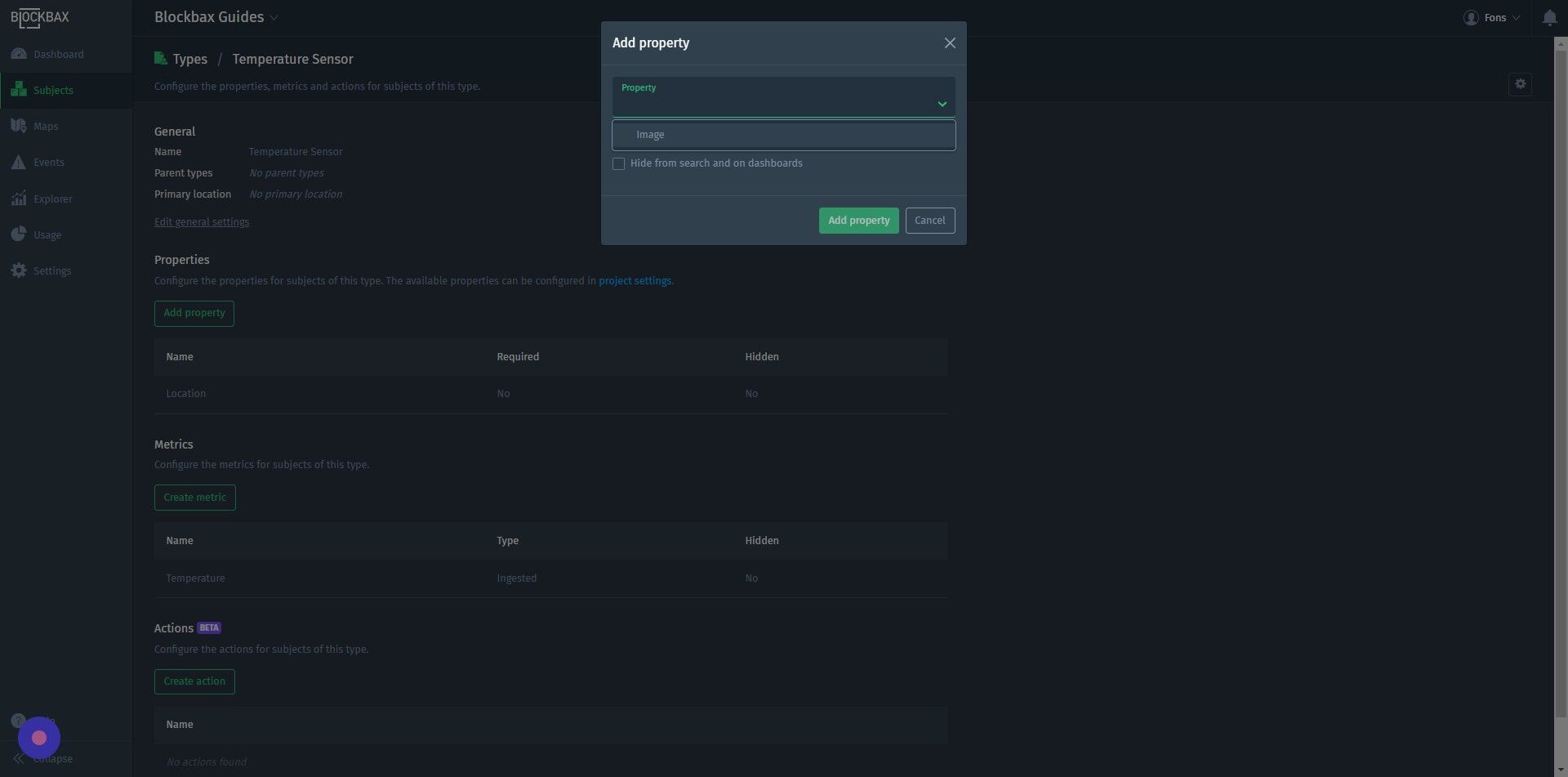 Adding an image to a dashboard | Blockbax