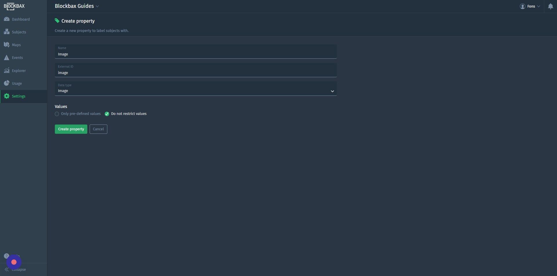 Adding an image to a dashboard | Blockbax