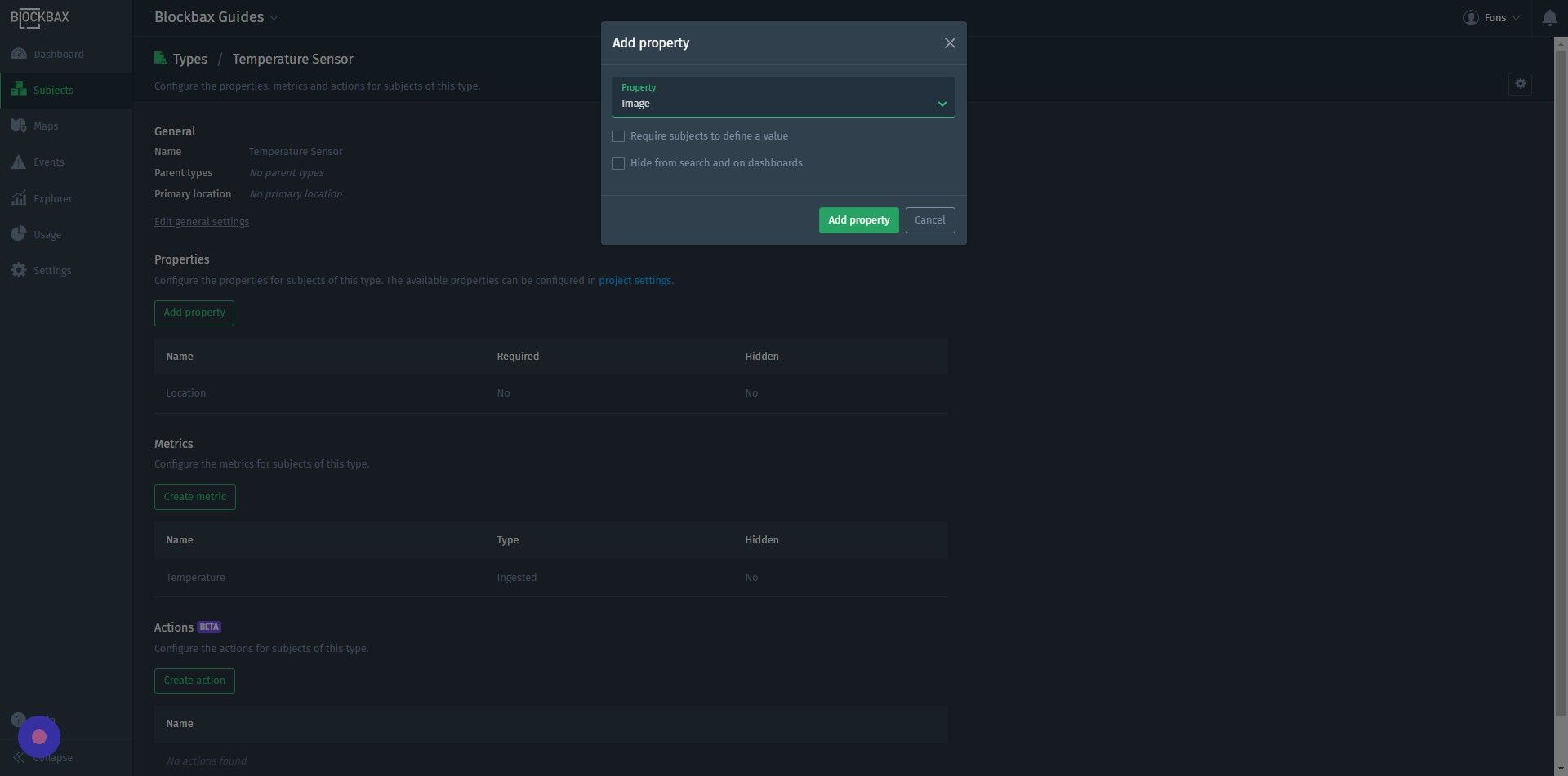 Adding an image to a dashboard | Blockbax