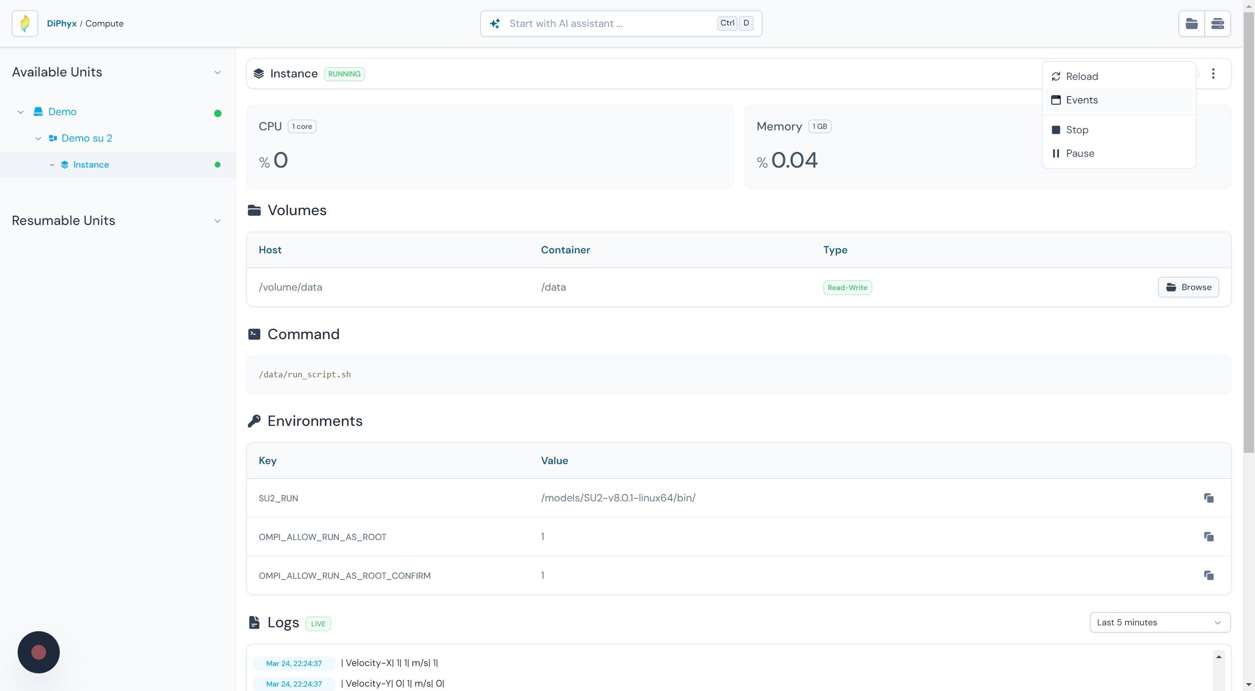 Creating an SU2 Instance - DiPhyx