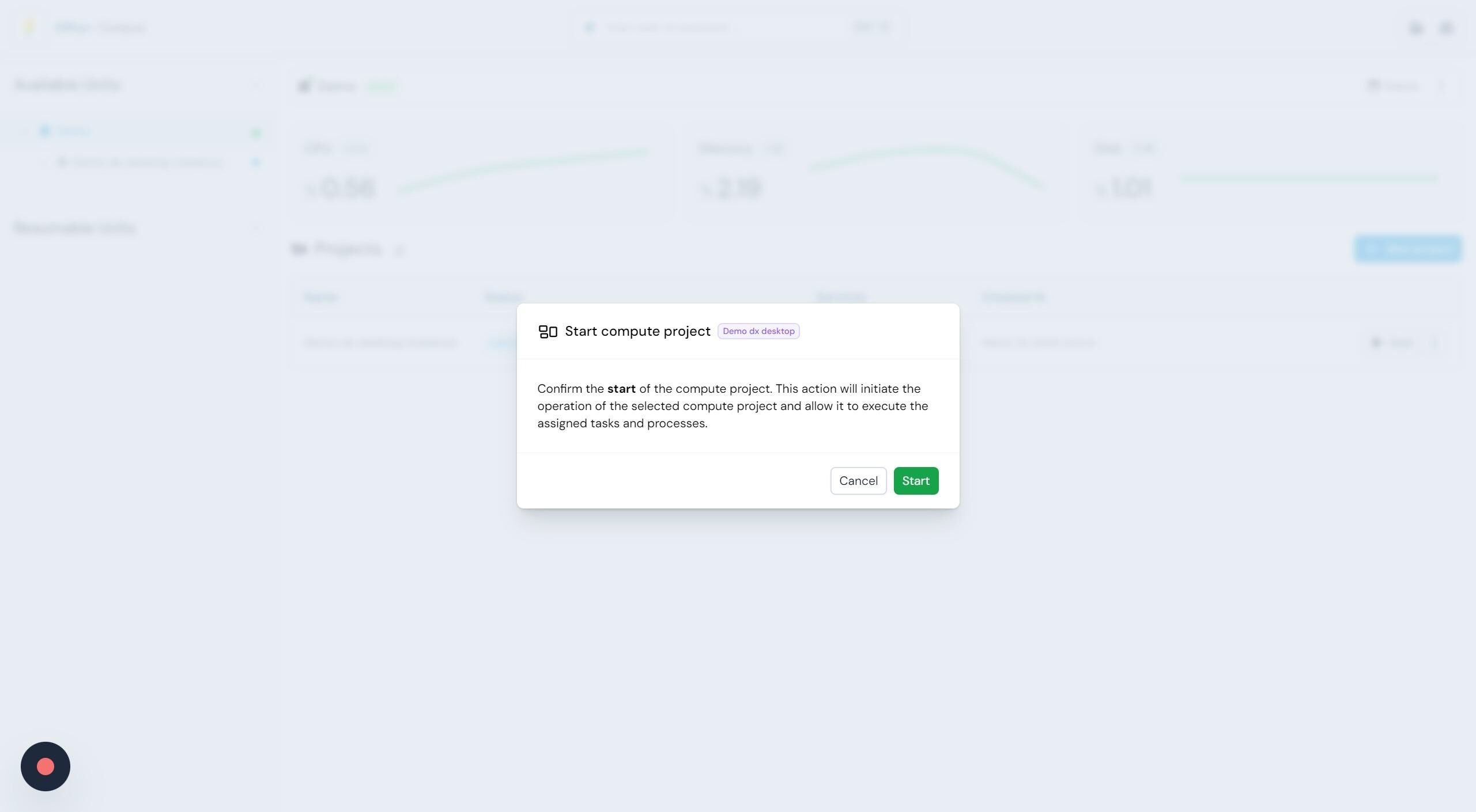 Creating a DX Desktop Instance - DiPhyx