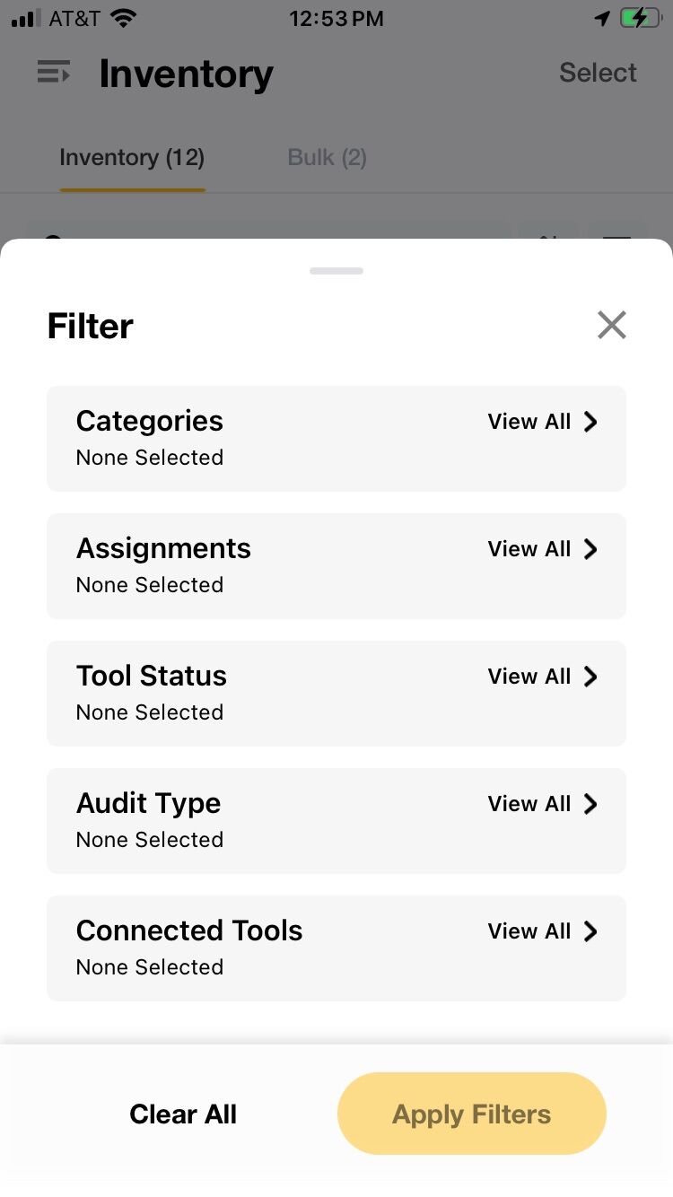 3.2.5 Updated Inventory Filters – DEWALT