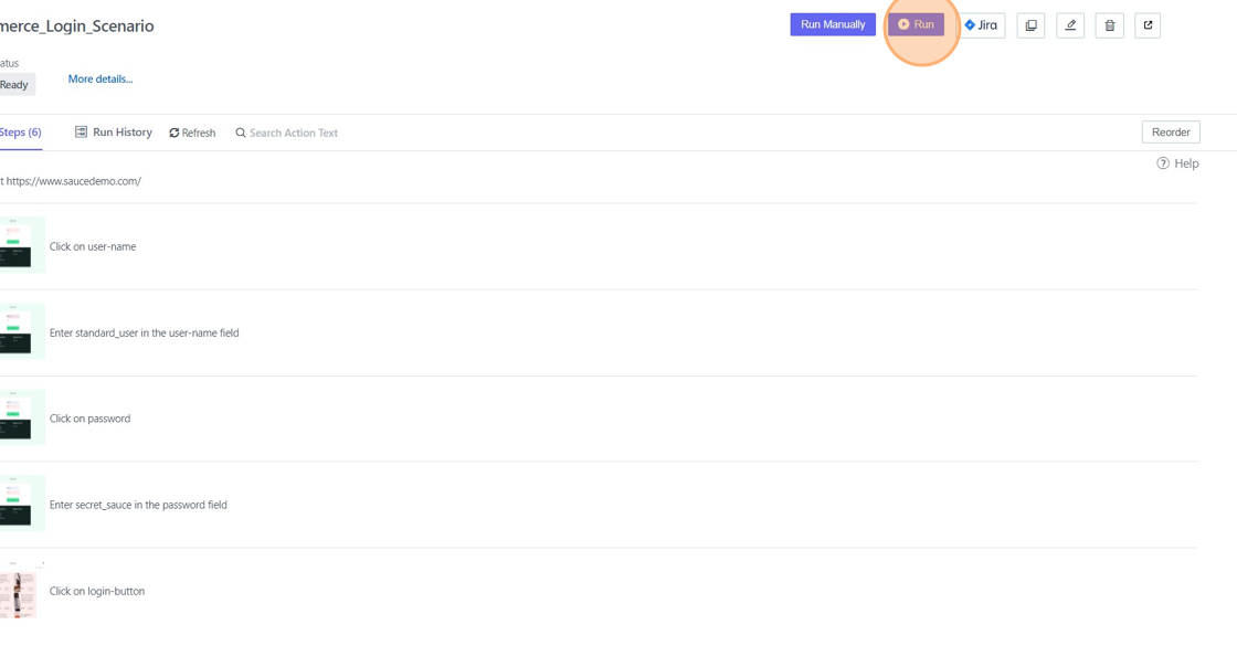 Ecommerce Login Scenario | ContextQA Ecommerce Login Scenario | ContextQA