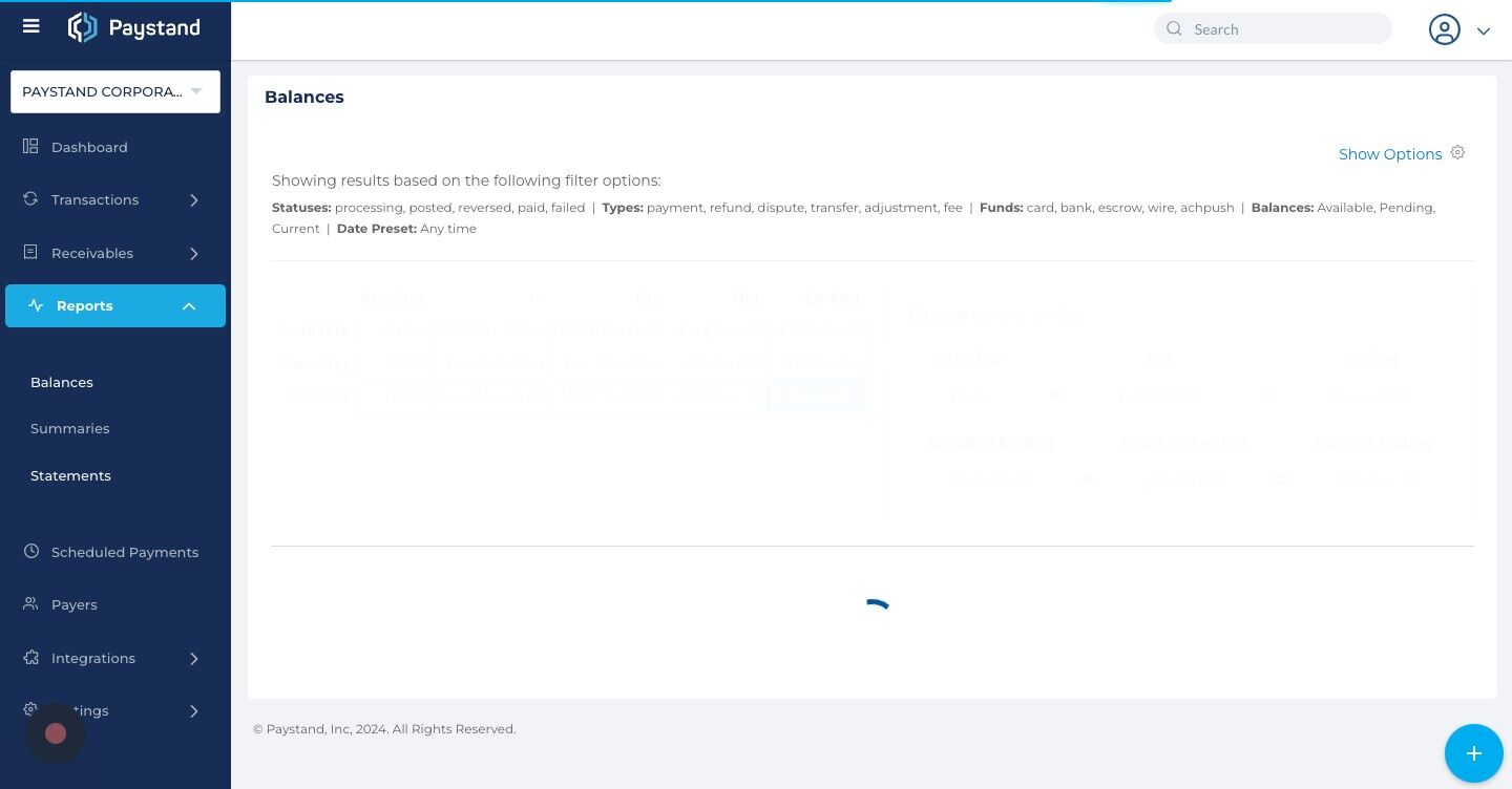 Generate Statements for Paystand Account – Paystand Help Center