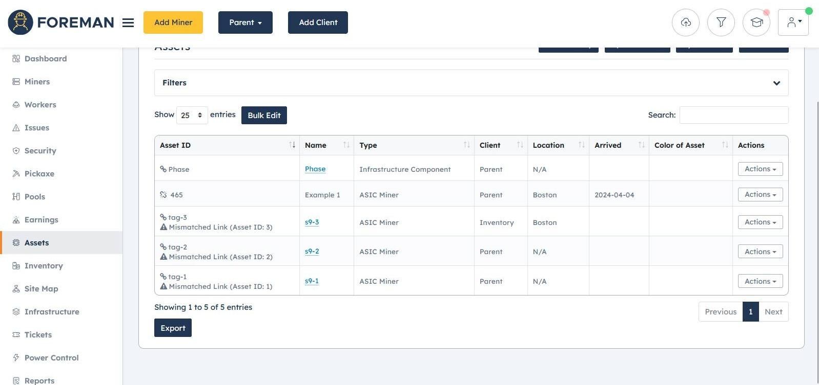 How To: Export A List Of Assets – OBM