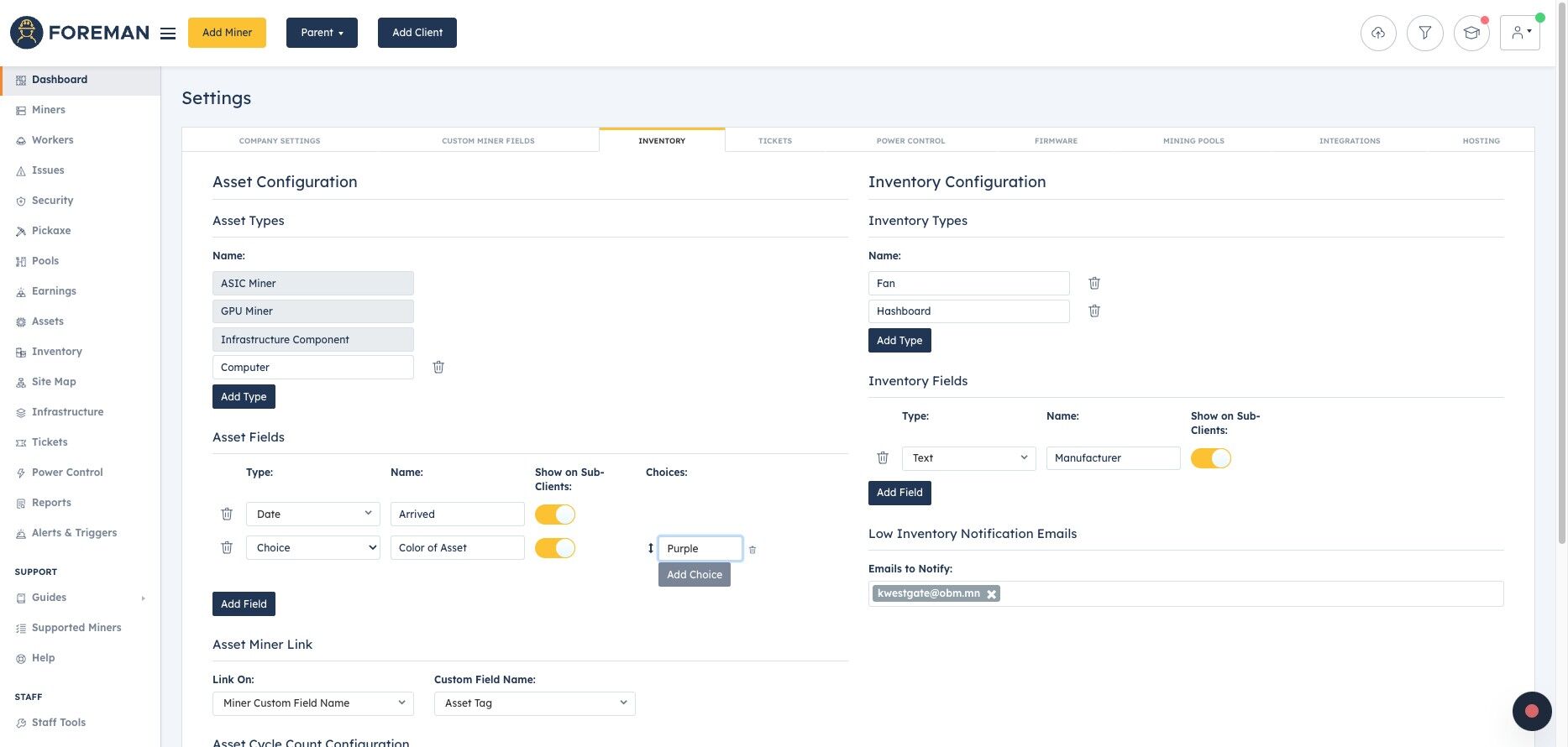 How To: Create A Custom Asset Field – OBM