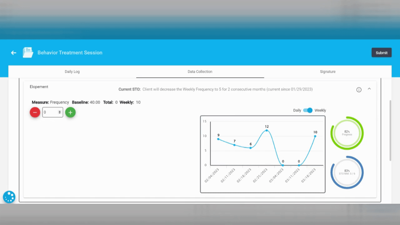 How to collect data in the system? - ABA Matrix Knowledge Desk