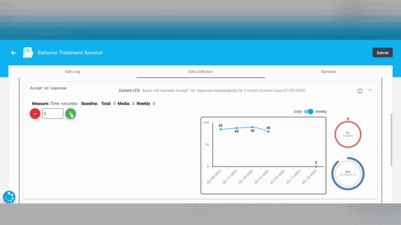 How to collect data in the system? - ABA Matrix Knowledge Desk