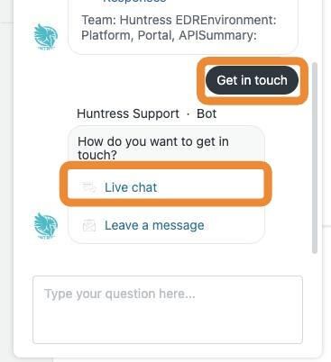 How to use Chat Support – Huntress Support