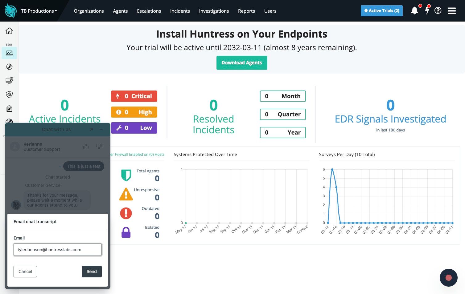 How to use Chat Support – Huntress Support