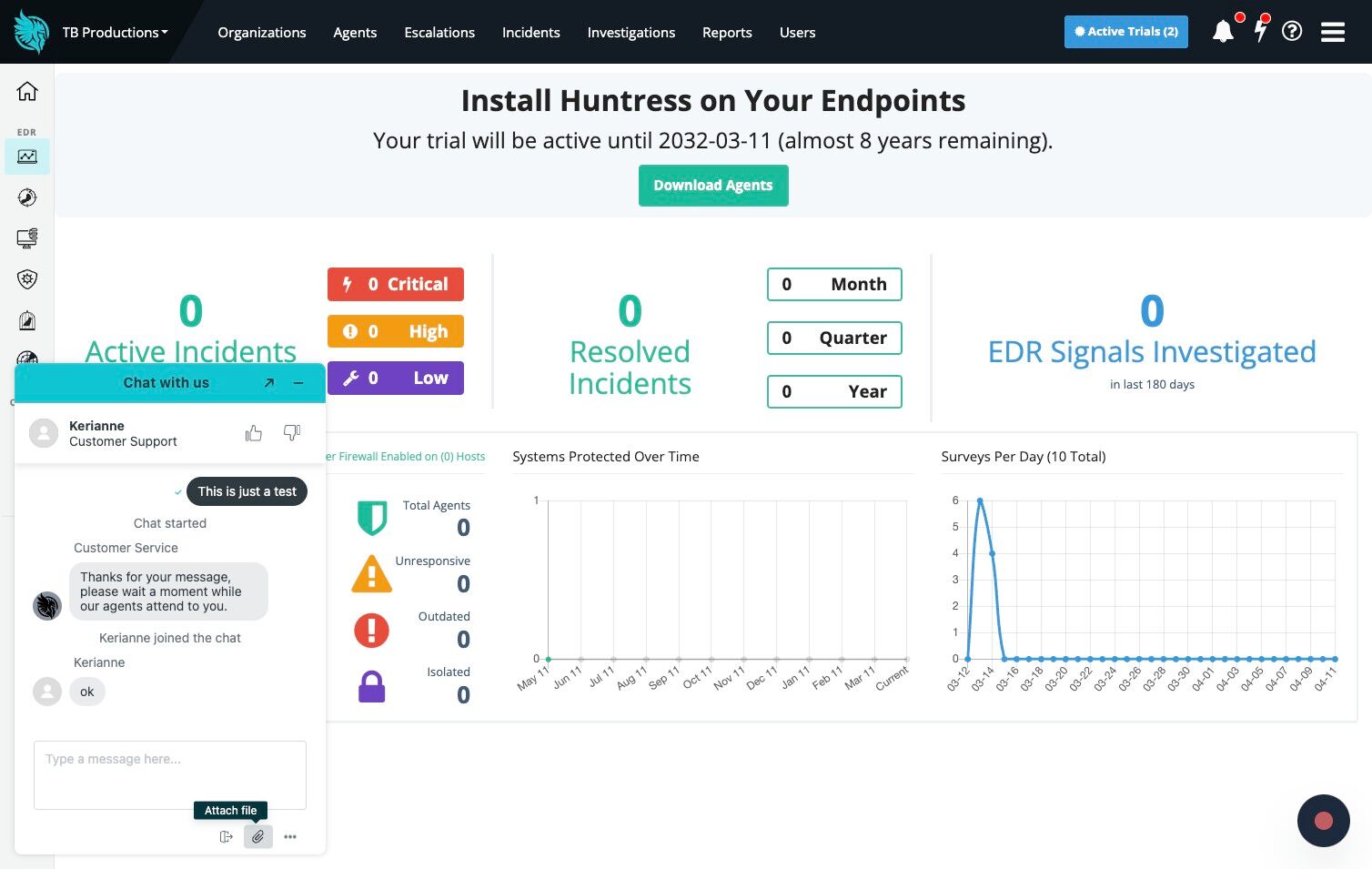 How to use Chat Support – Huntress Support