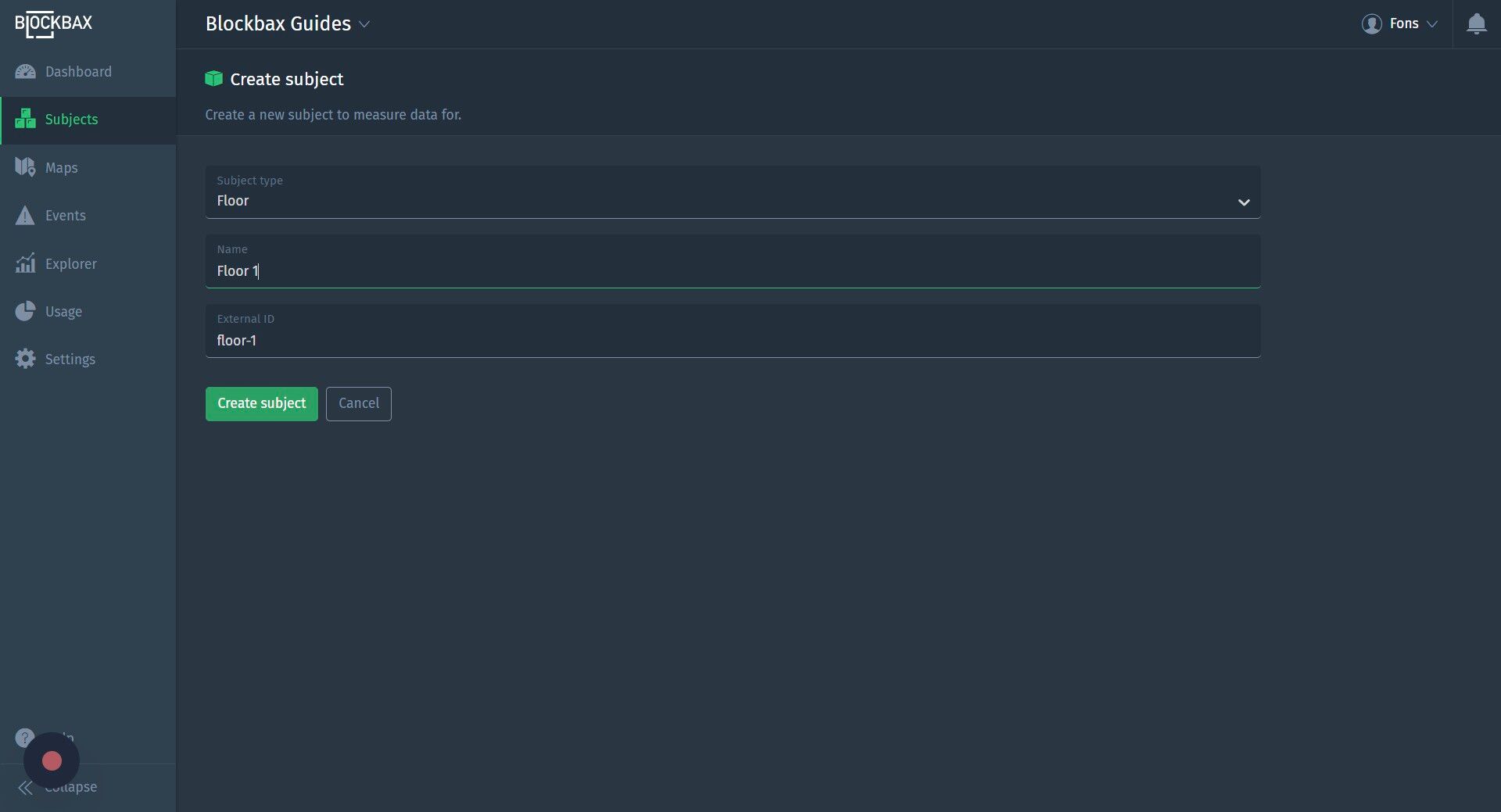 Get started with Subject composition | Blockbax