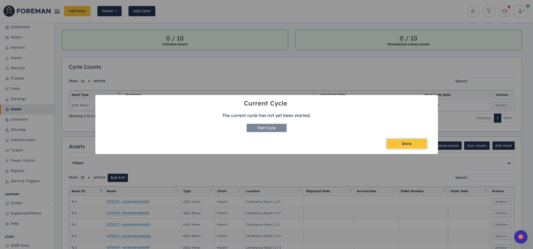 How To: Set Up Cycle Counts for Auditing Assets – OBM