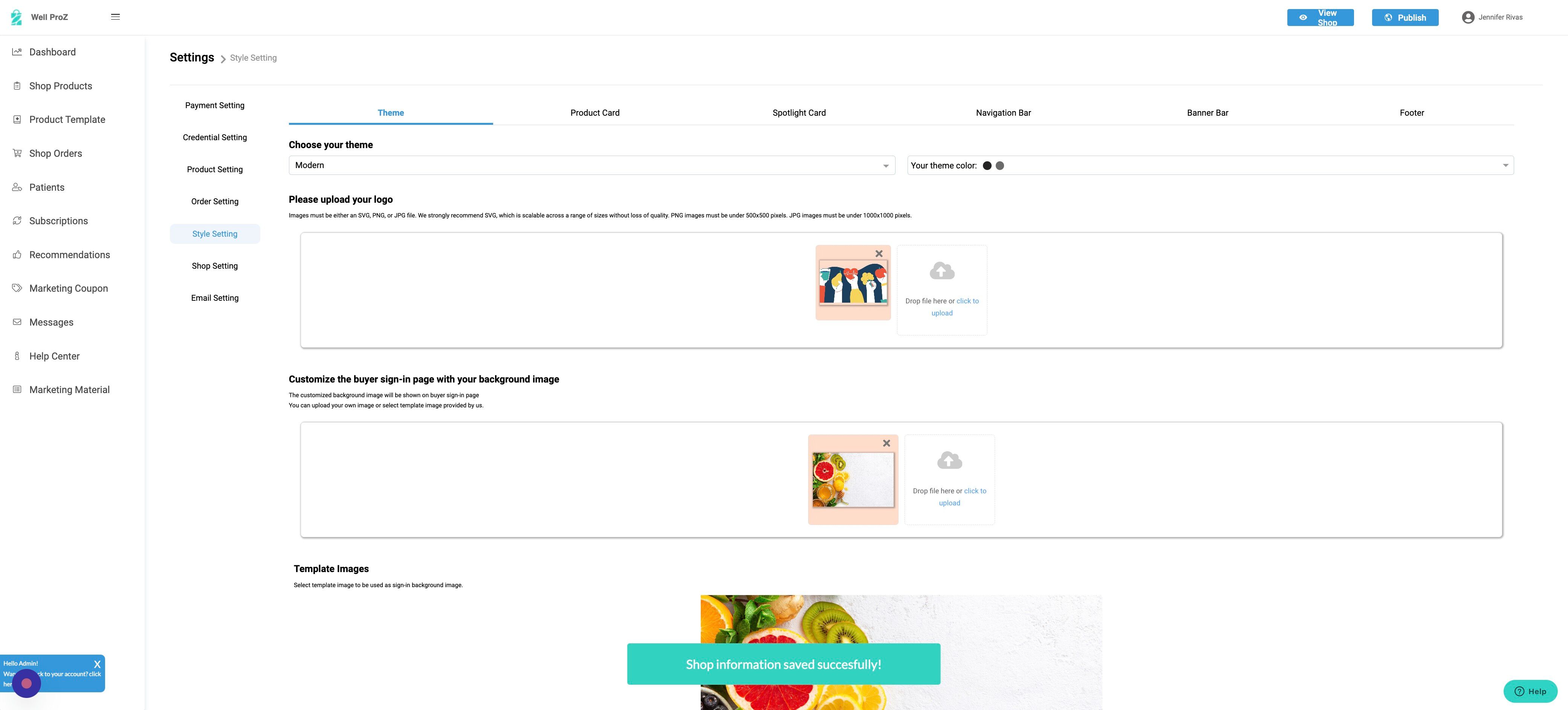 How To Change Shop Logo – Well Proz
